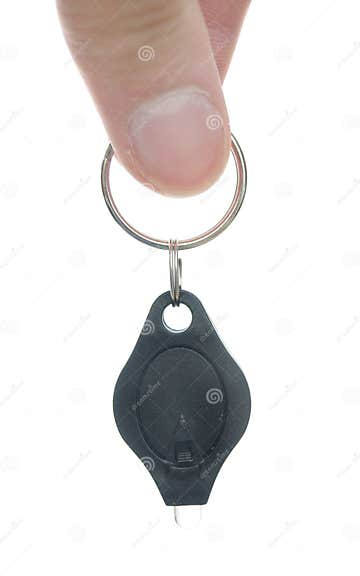 LED Keychain Micro Flashlight Stock Photo - Image of clear, energy ...