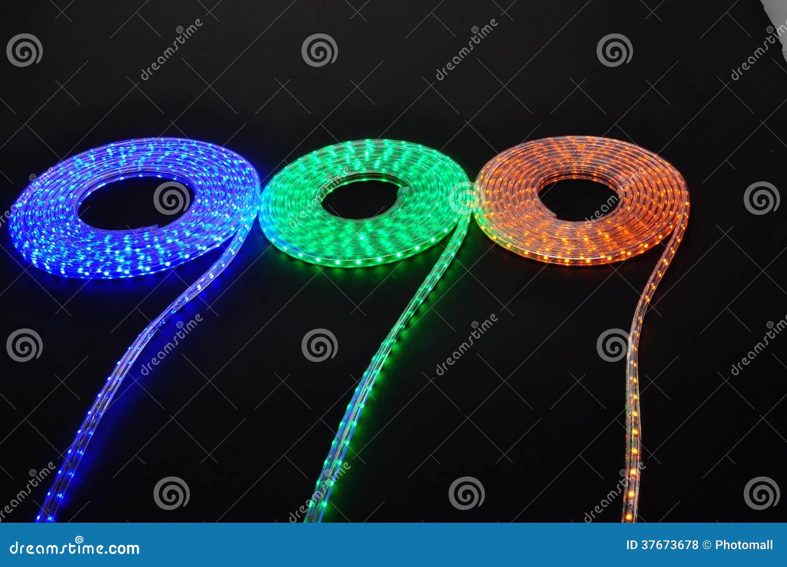 Light Led Belt, Led Strip, Waterproof Blue LED Light Strips Stock Photo ...