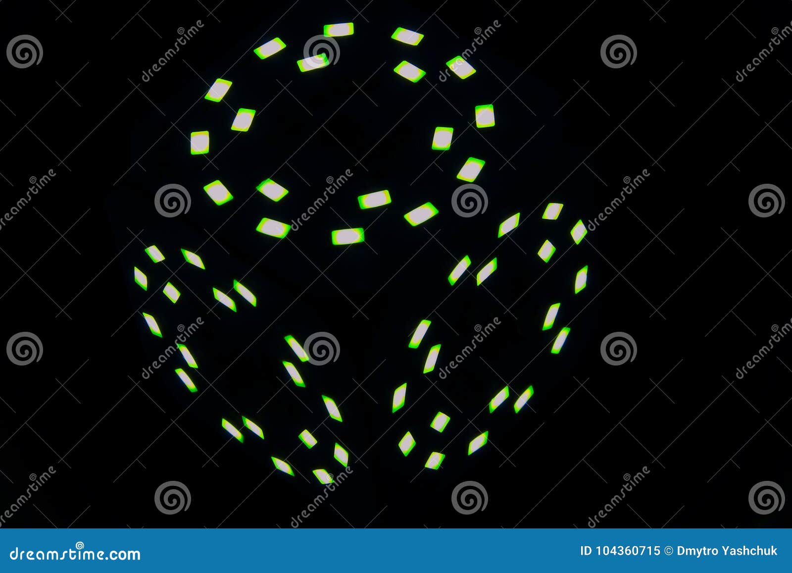 Led Lamp Green Light Science Technology Background Stock Image - Image ...