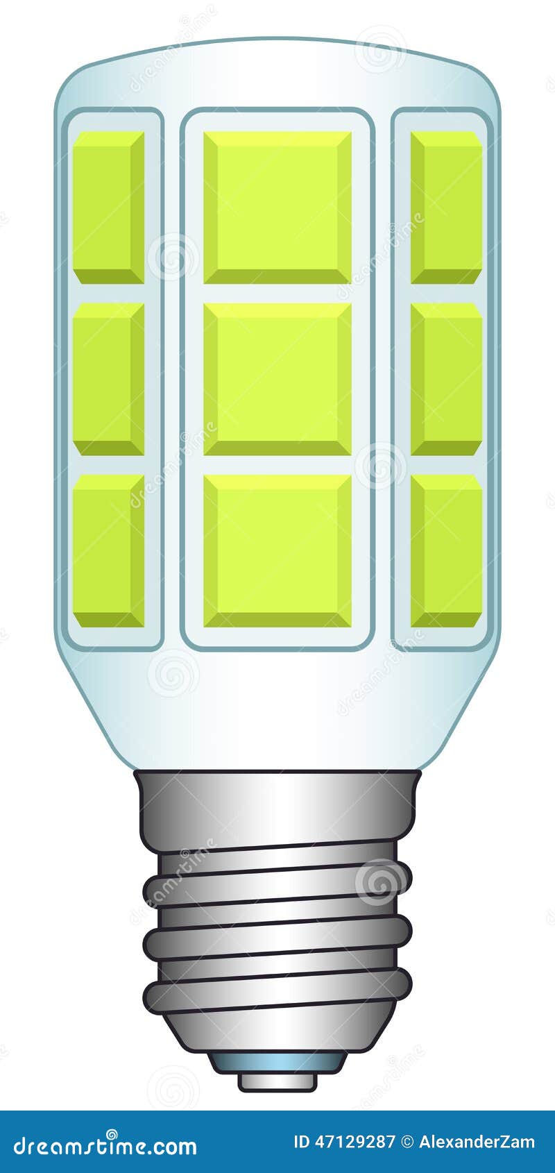 LED lamp stock vector. Illustration of light, illumination - 47129287