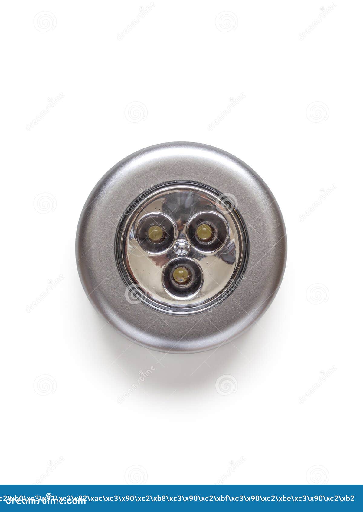 Led Lamp, Round Shape, on White Background Stock Image - Image of ...