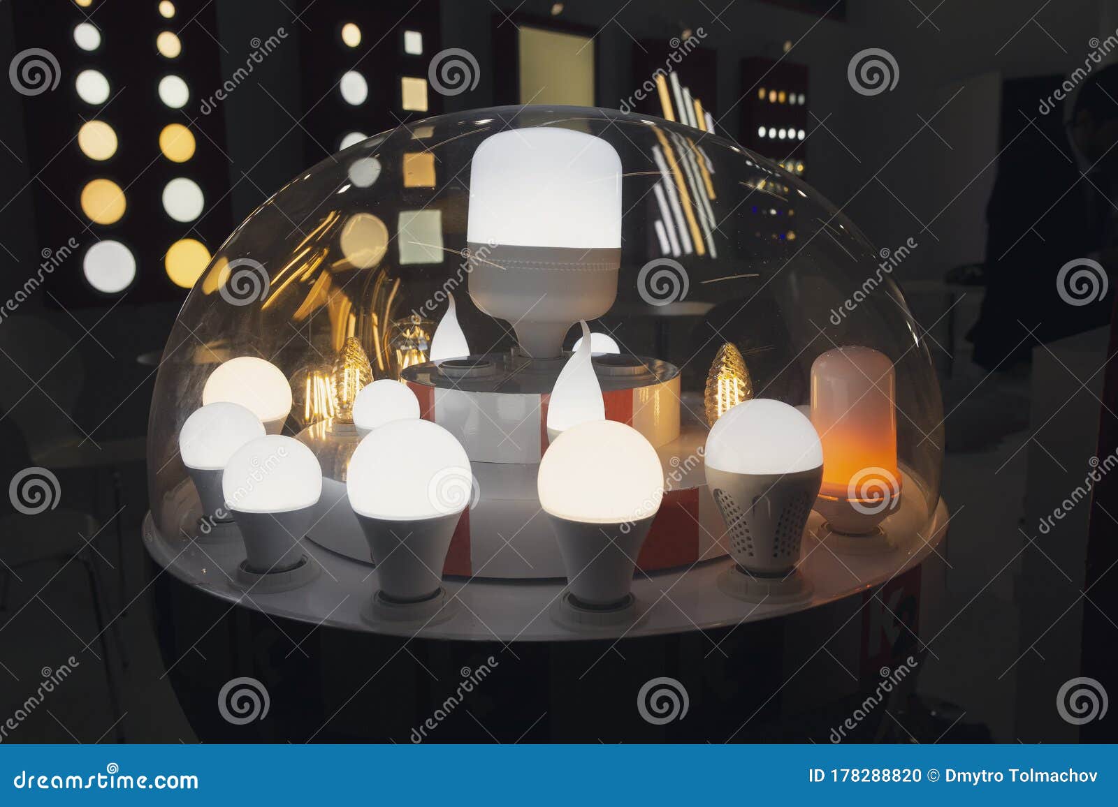 LED lamp on a stand stock photo. Image of lamp, brightly - 178288820