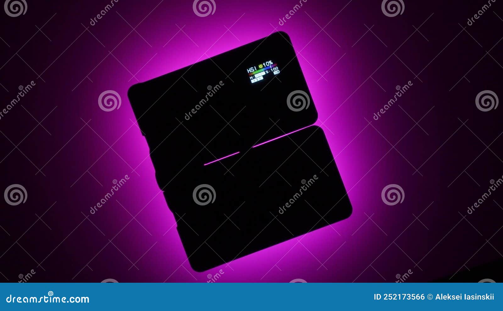 A LED Lamp for Video Shooting. Video Shooting Equipment Stock Footage ...