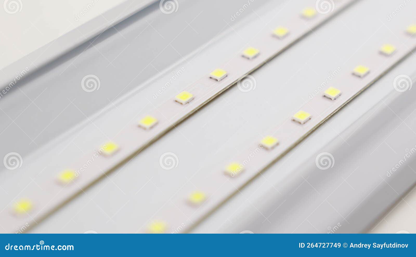 LED Lamp on a White Background. Internal Device Stock Video - Video of ...