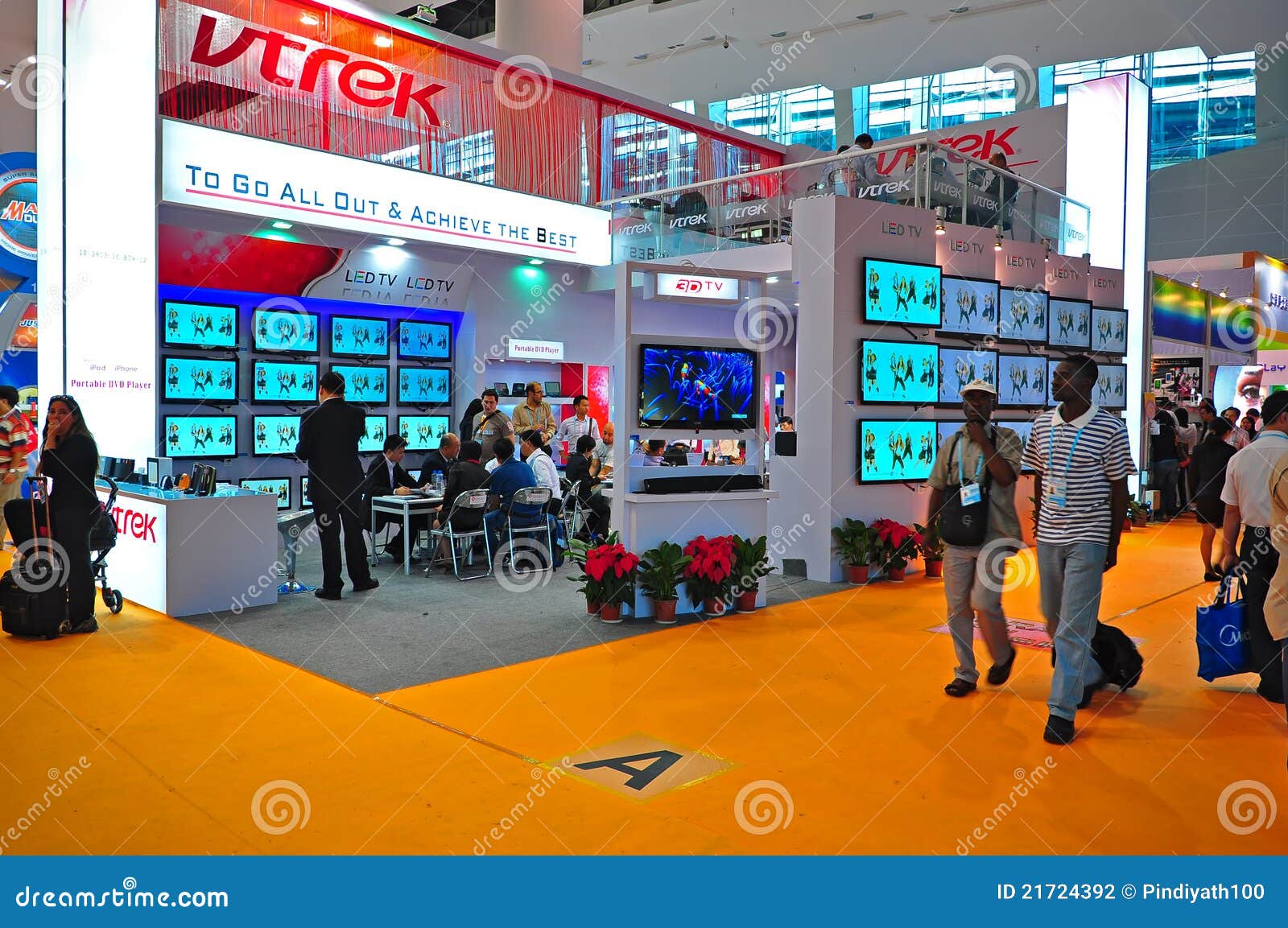 Led and Lcd Tv Booth at Canton Fair 2011 Editorial Photography - Image ...