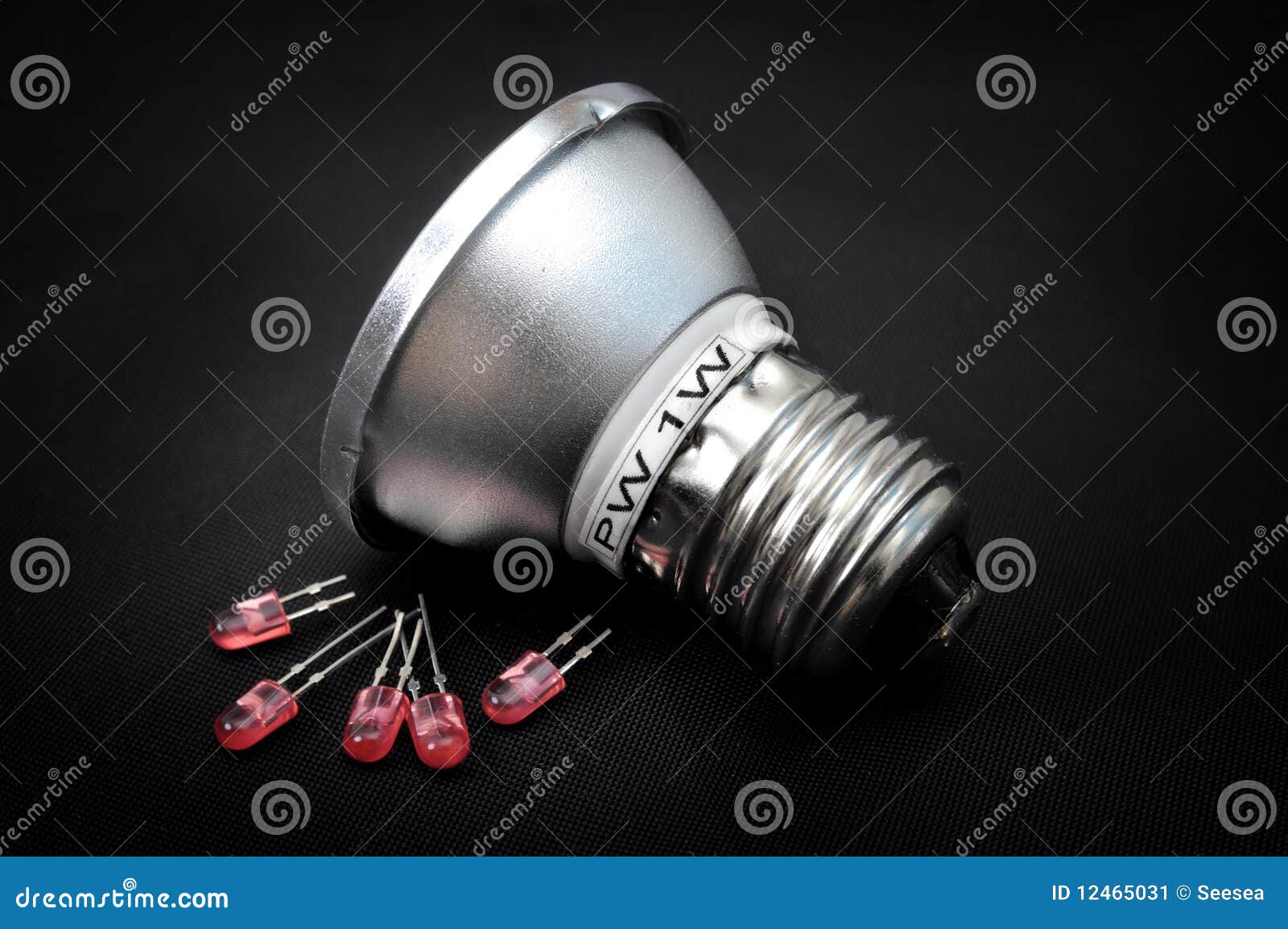 Led light stock image. Image of macro, black, energy - 12465031