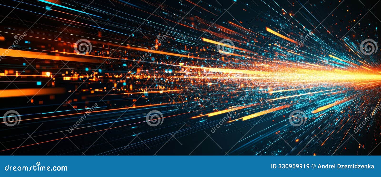 Led Light. Abstract Effect. Future Tech. Glare Cubes. Digital CPU ...