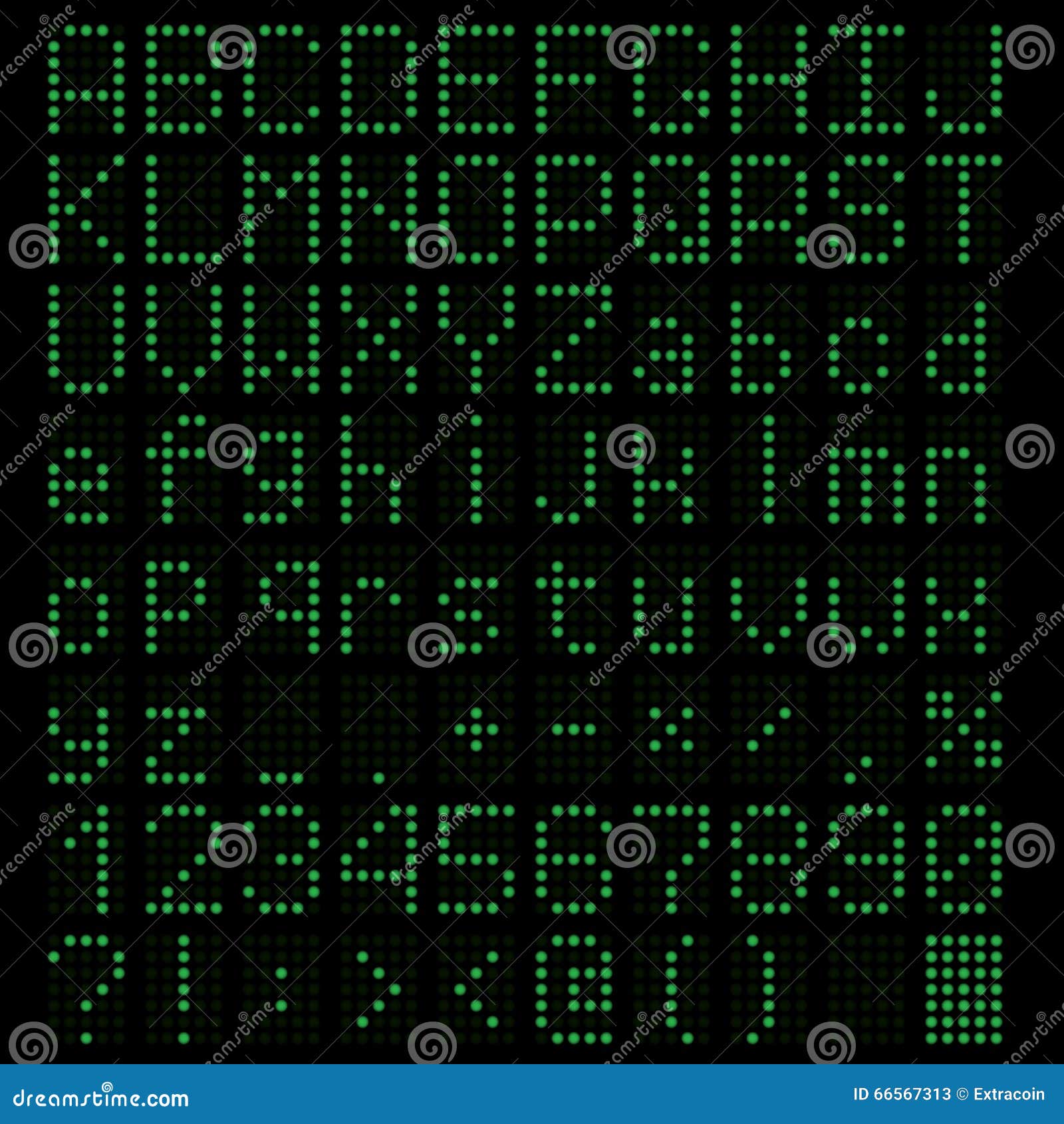 LED light Alphabet stock illustration. Illustration of english - 66567313