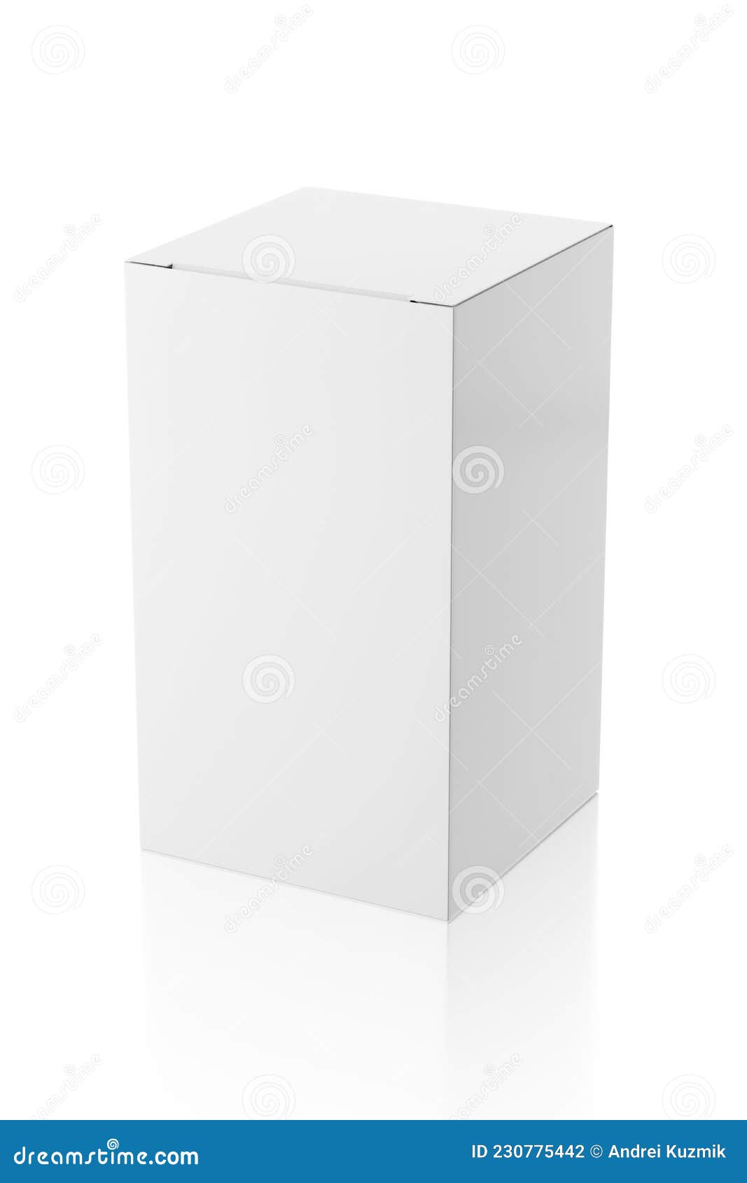 LED Light Bulb with Blank Paper Package Isolated Stock Illustration ...