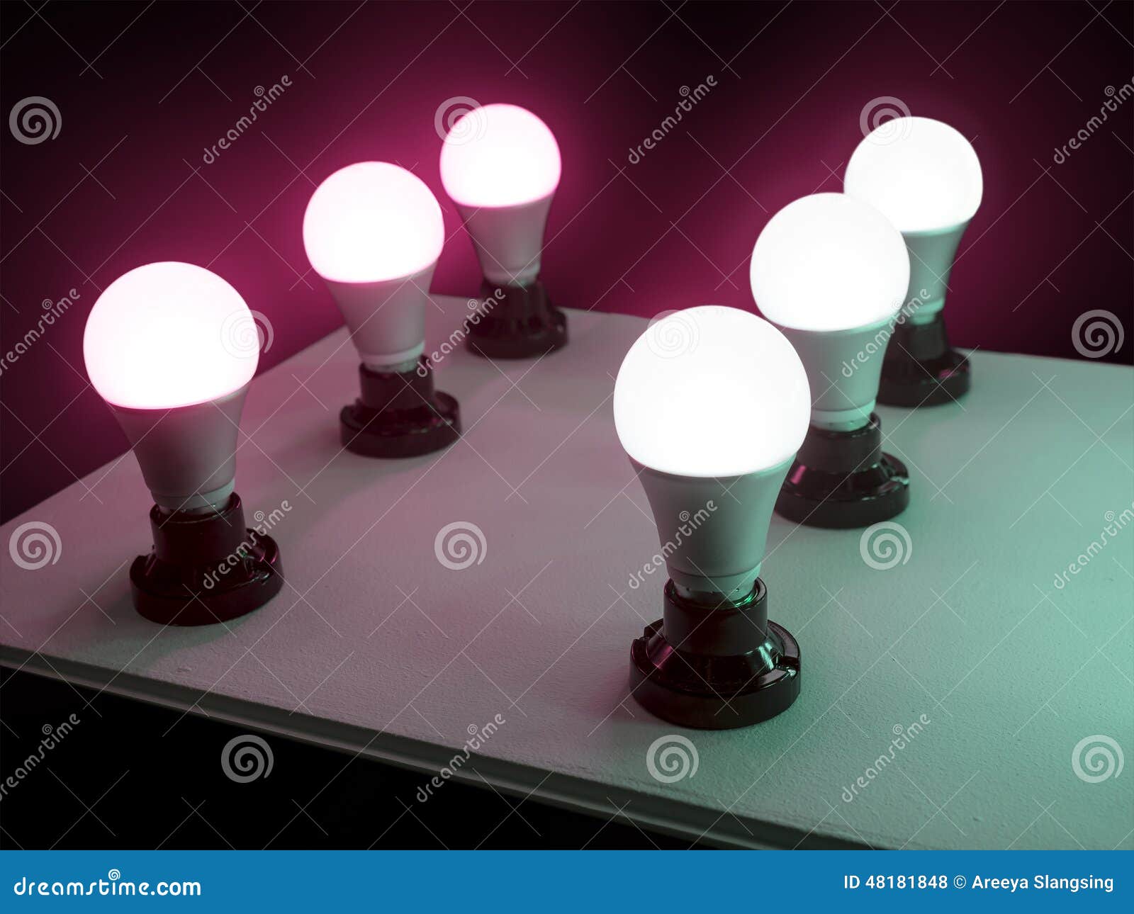 LED Light Bulb for Efficiency Lighting Stock Photo - Image of equipment ...