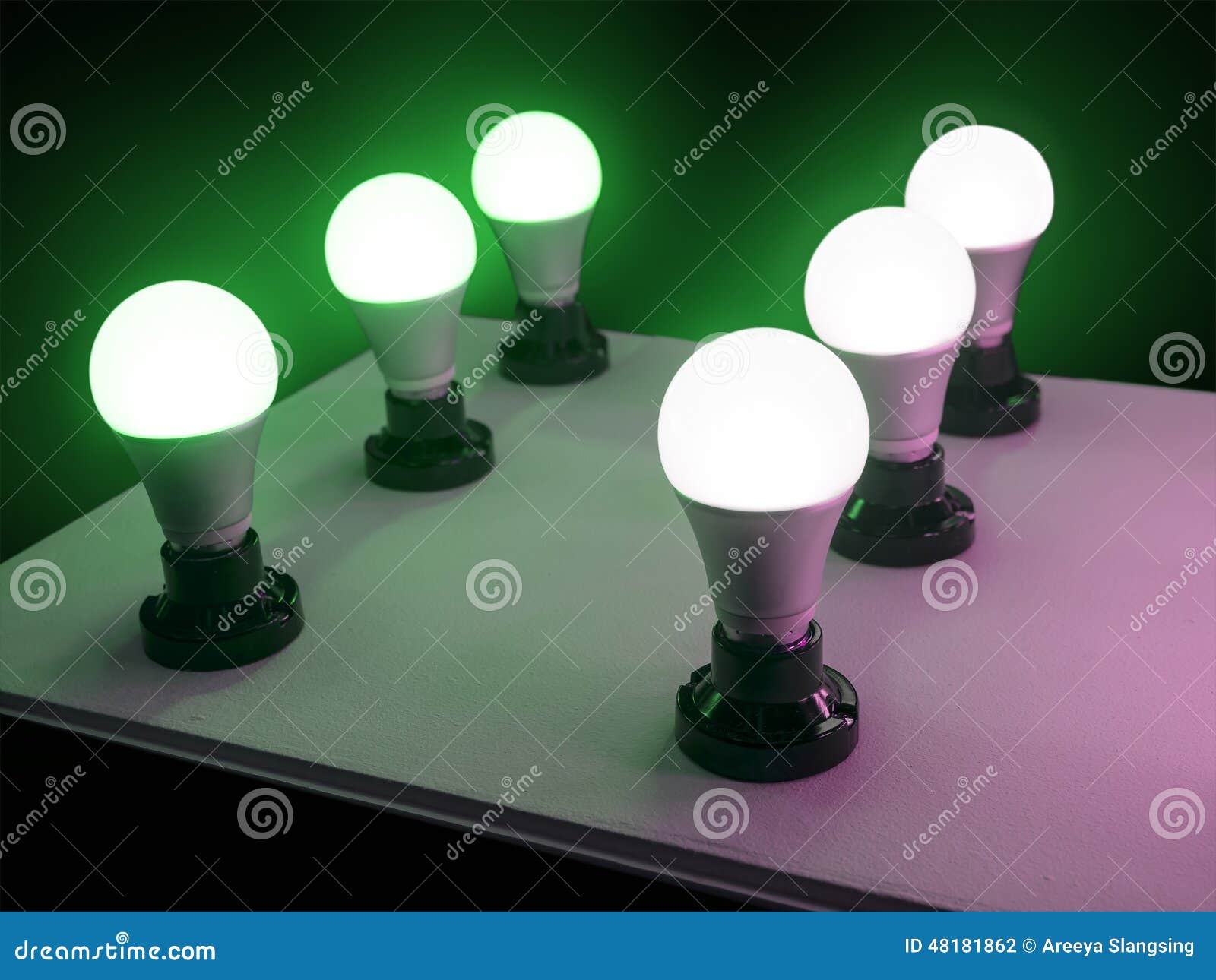 LED Light Bulb for Efficiency Lighting Stock Photo - Image of diode ...