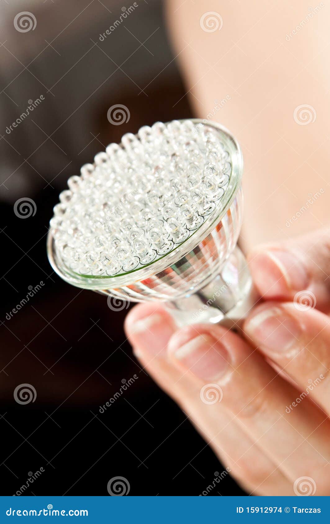 Led light bulb in hand stock photo. Image of white, conservation - 15912974