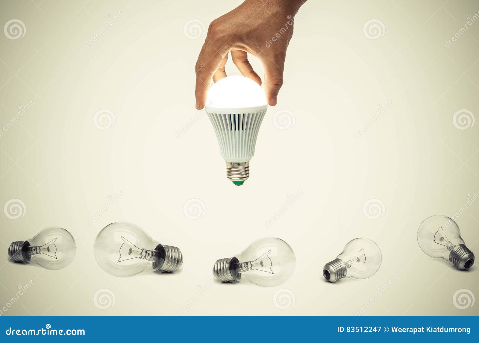 LED light bulb stock image. Image of generation, creativity - 83512247
