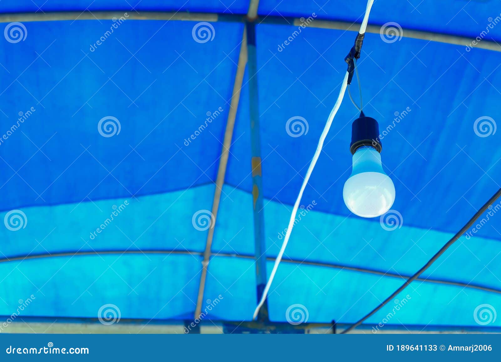 LED light bulb hanging stock image. Image of texture - 189641133