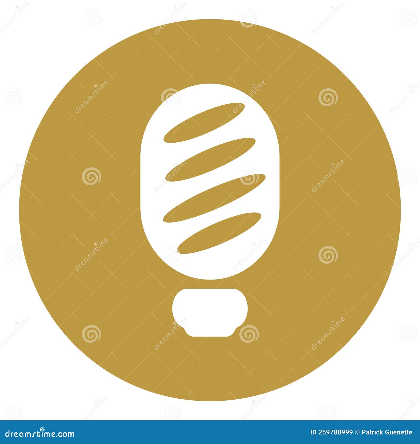 Led light bulb, icon icon stock vector. Illustration of economy - 259788999