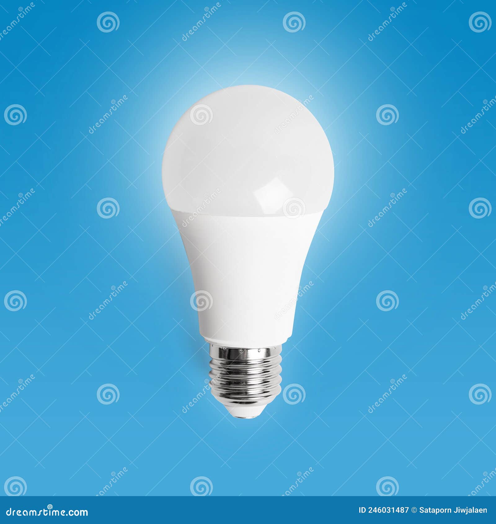 Led Light Bulb Isolated on White Stock Image - Image of power ...