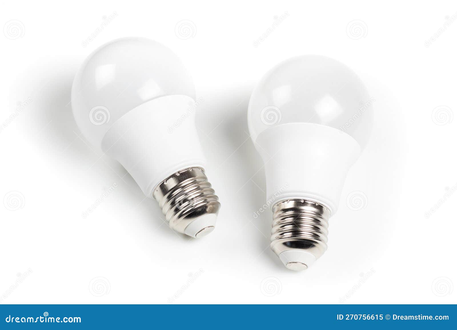 LED Light Bulb Isolated on White Background Stock Image - Image of ...
