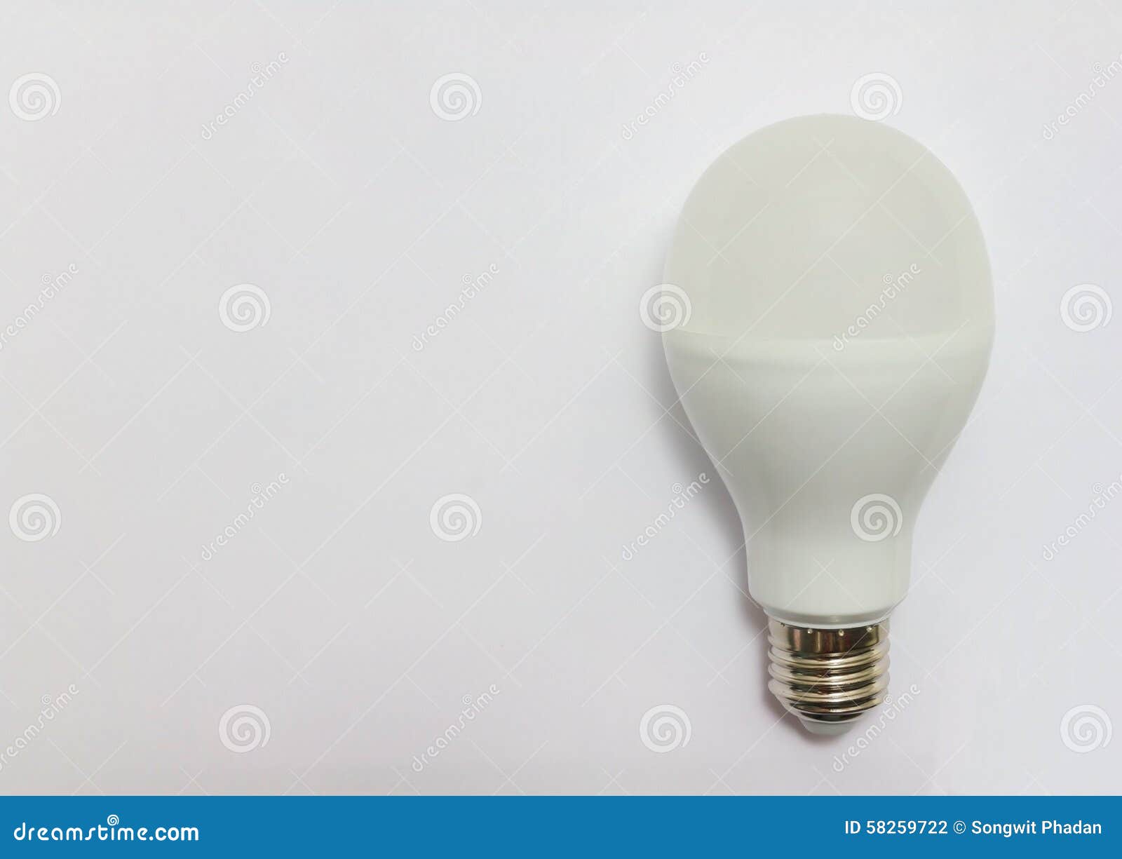 LED Light Bulb stock photo. Image of metal, lamp, lighting - 58259722