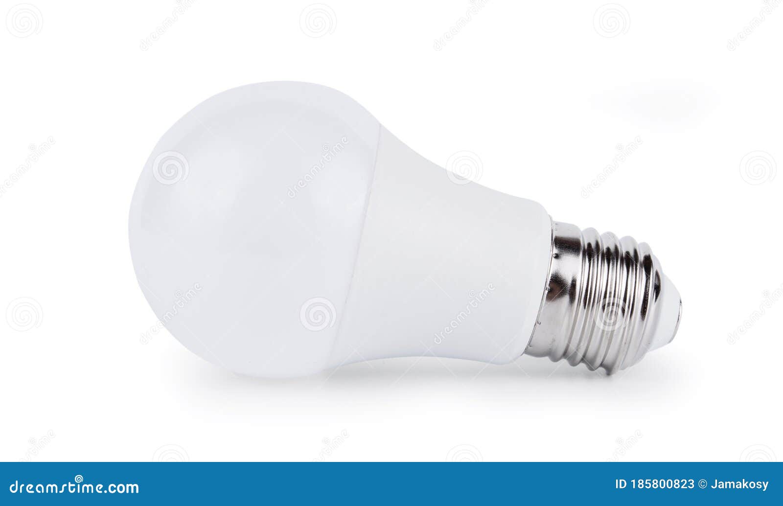 LED Light Bulb Isolated on White Background Stock Image - Image of ...