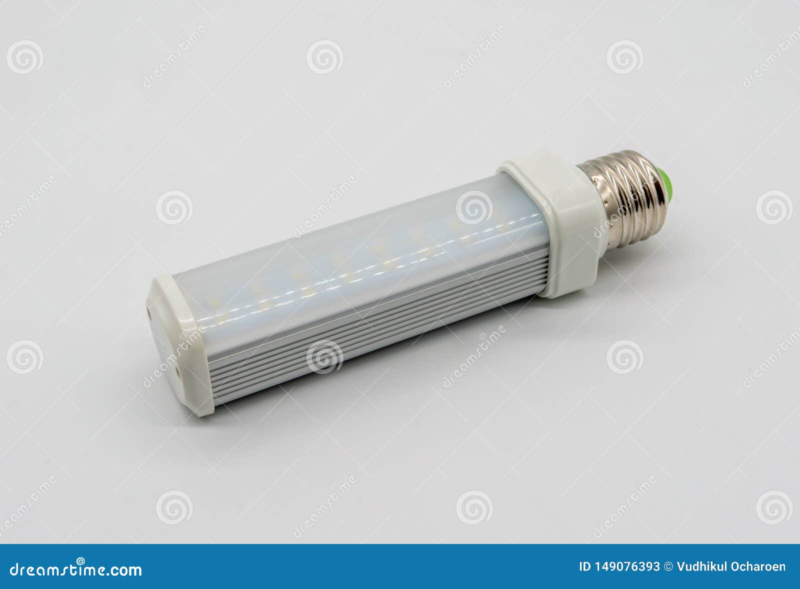 LED Light Bulb Isolated on White Background Stock Image - Image of ...