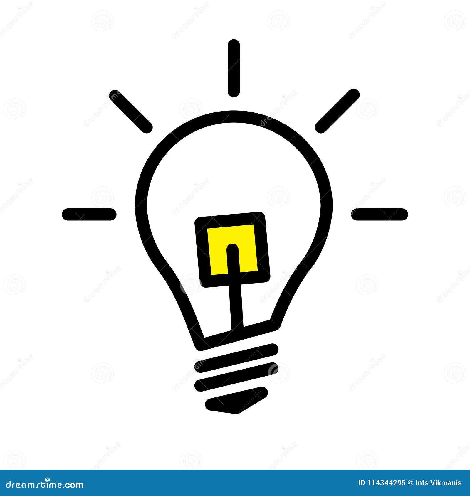 LED Light Bulb Lamp stock vector. Illustration of bulb - 114344295