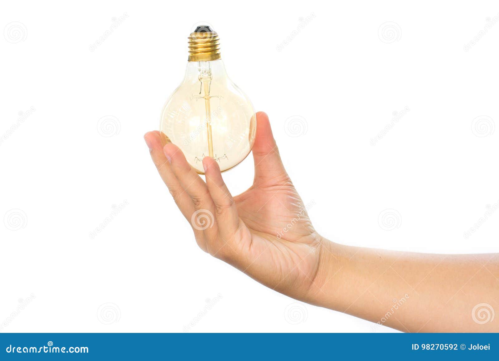 LED Light Bulb Lamp in Hand Stock Photo - Image of electricity, bulb ...