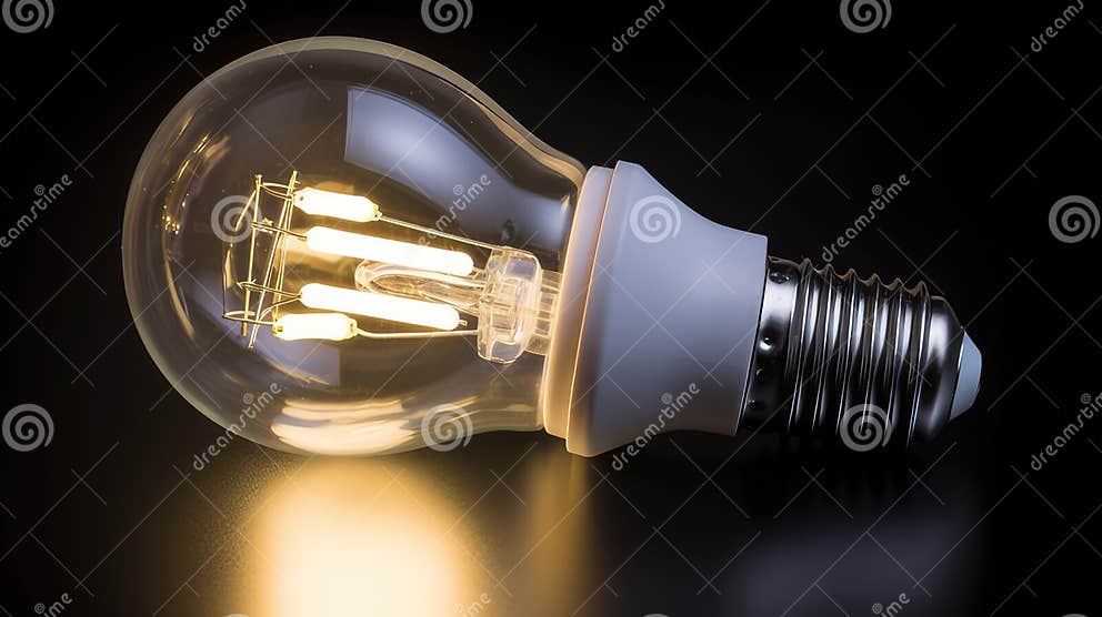 An LED Light Bulb Radiating Light while Consuming less Energy ...