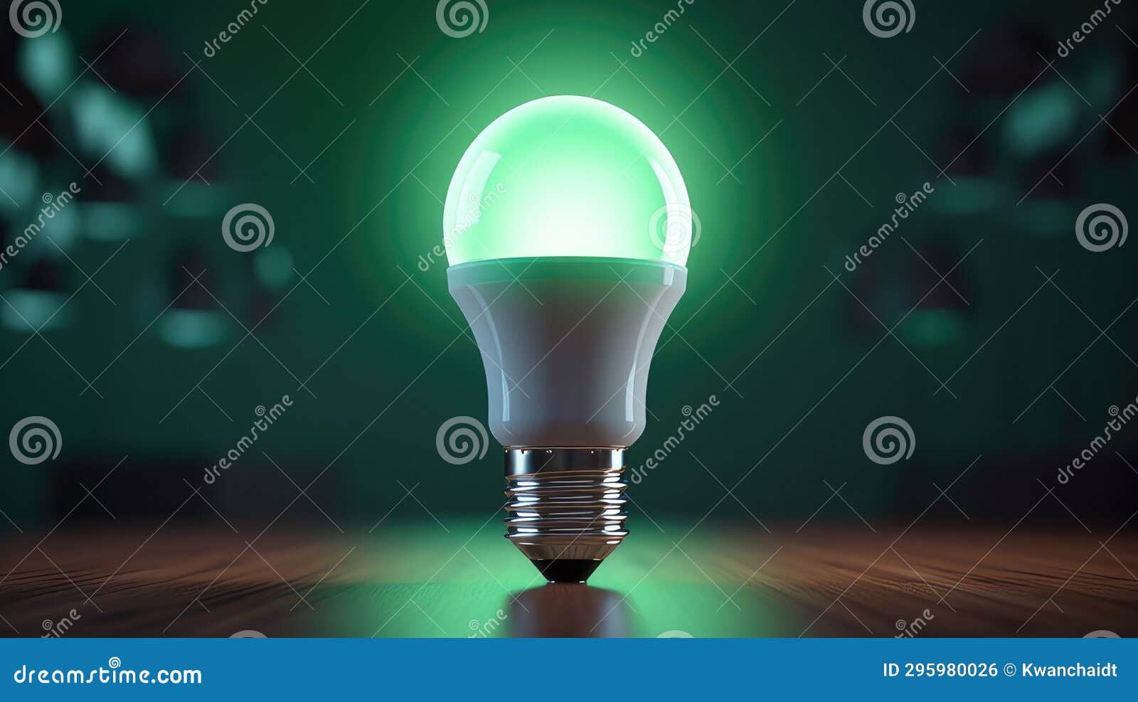 An LED Light Bulb Radiating Light while Consuming less Energy ...