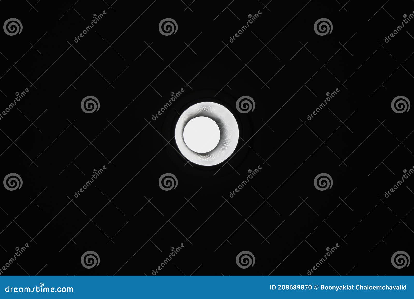 LED Light Bulbs on Black Background. Stock Photo - Image of energy ...