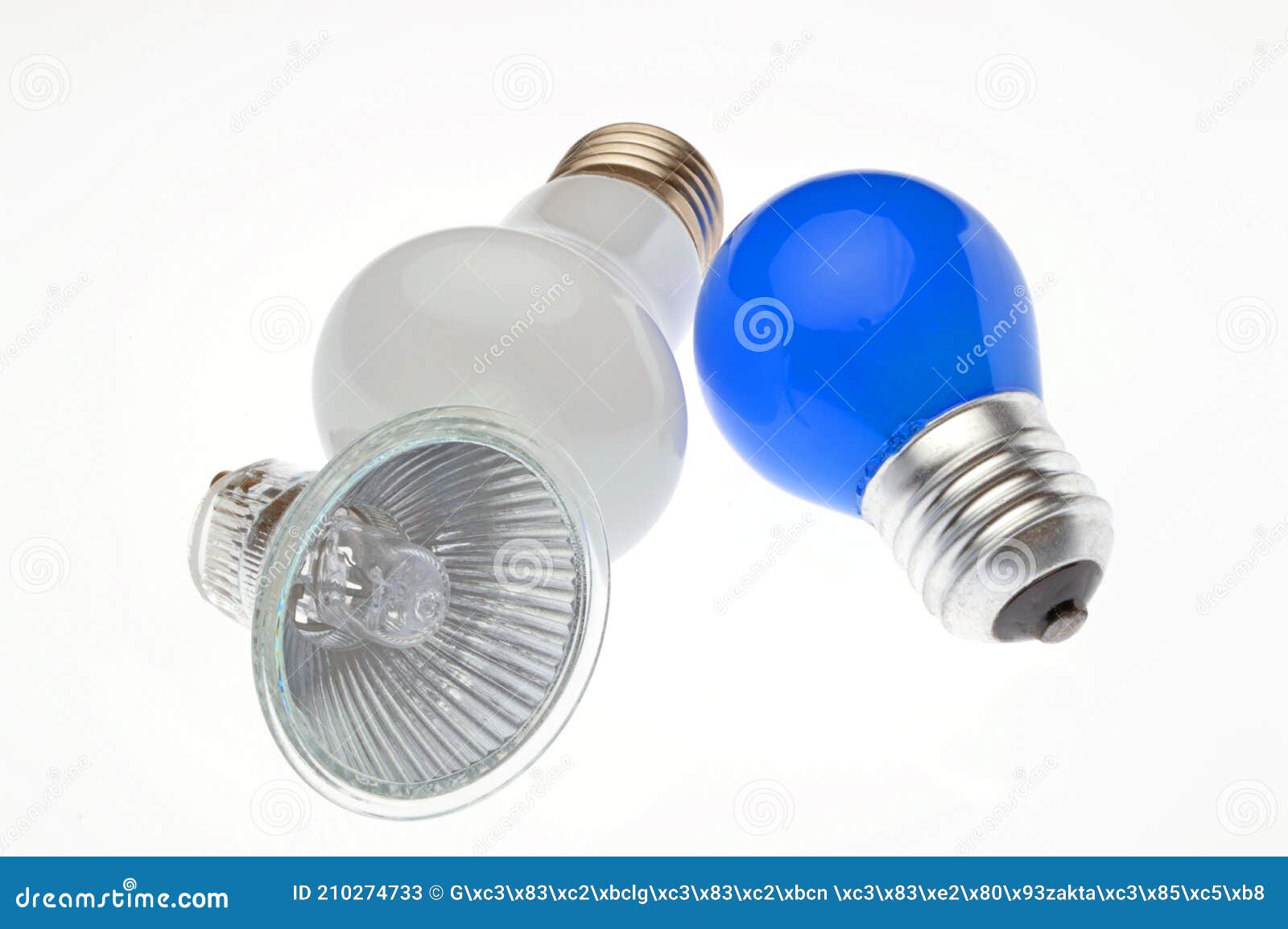 Led Light Bulbs Composition on White Background Stock Image - Image of ...