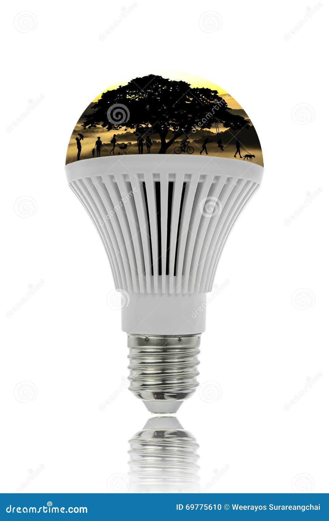 LED Light Bulbs and Shadow. Stock Photo - Image of equipment ...