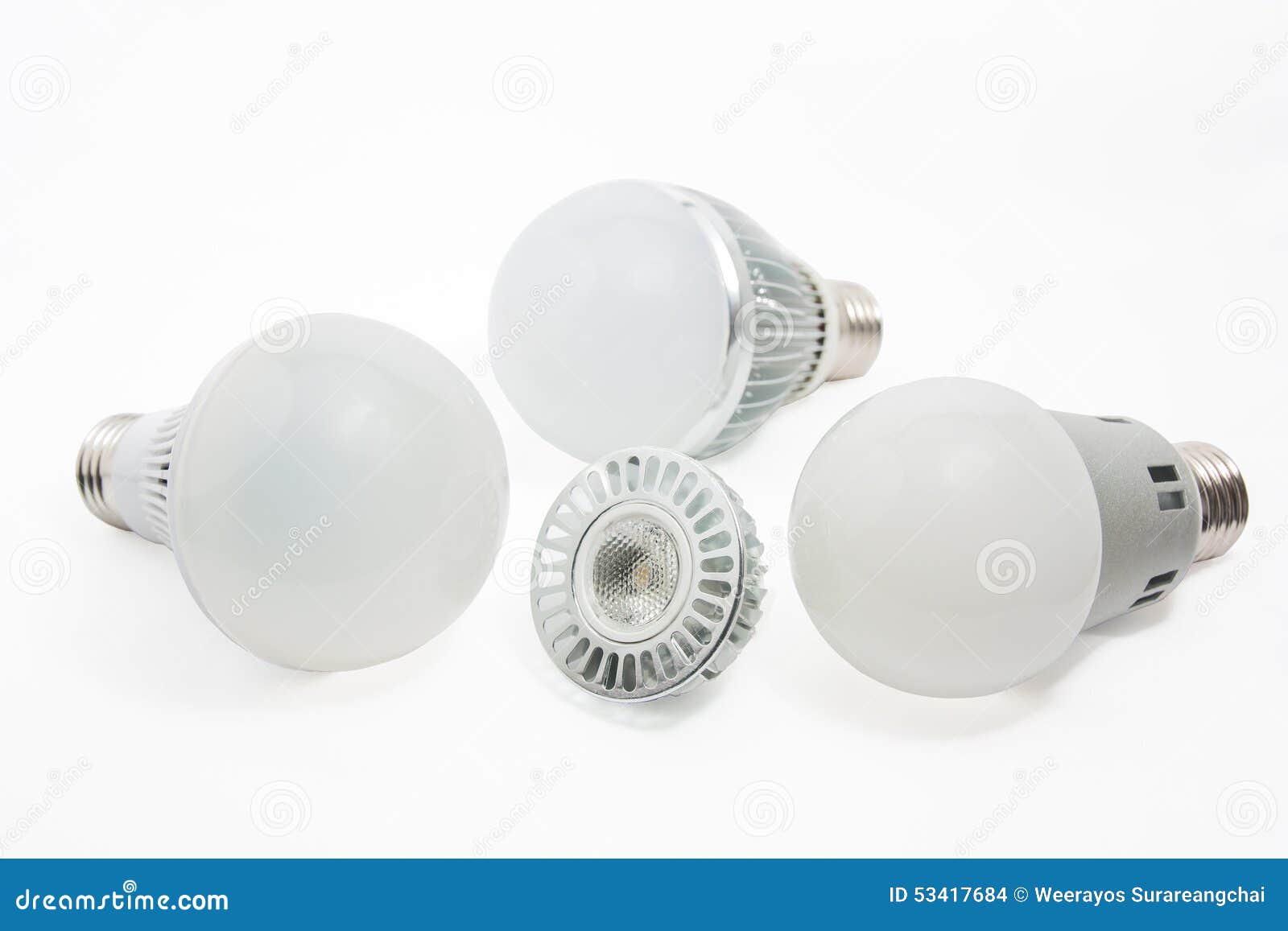 LED light bulbs. stock photo. Image of modern, lamp, bright - 53417684