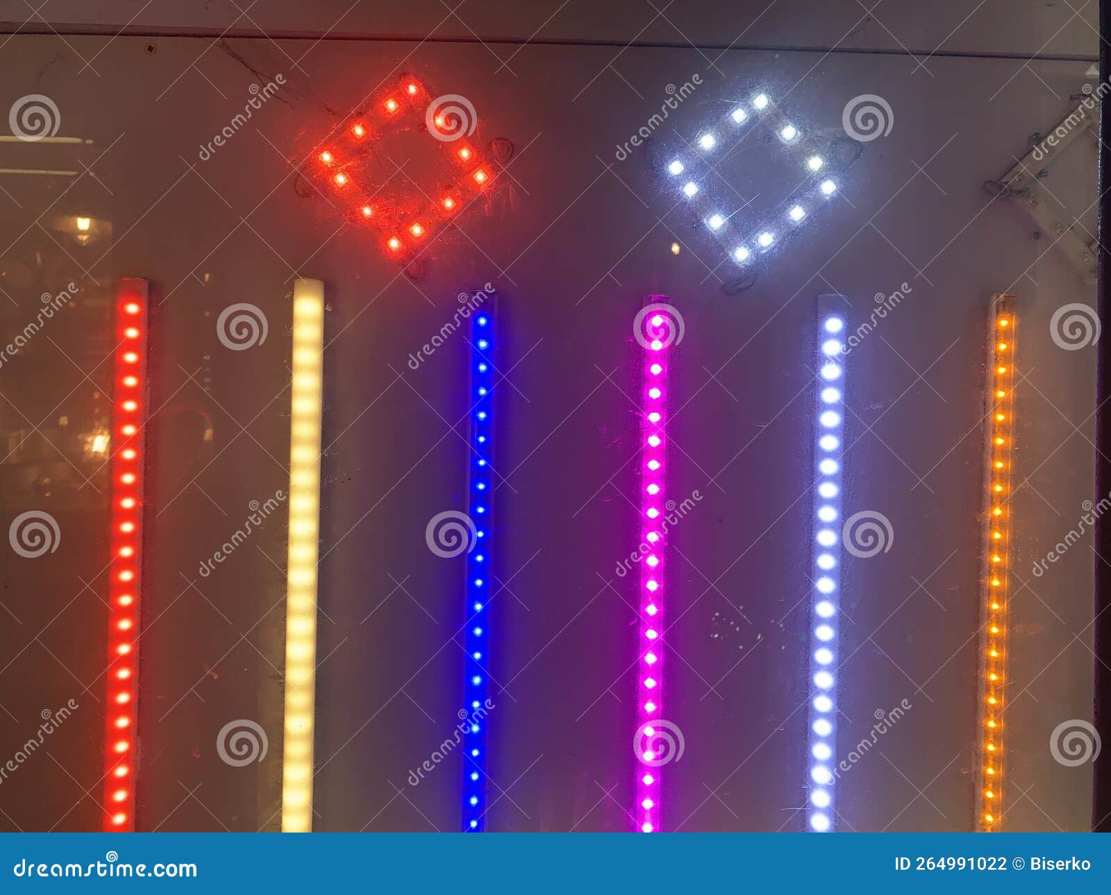 Led Light in Different Colour Stock Photo - Image of colour, light ...