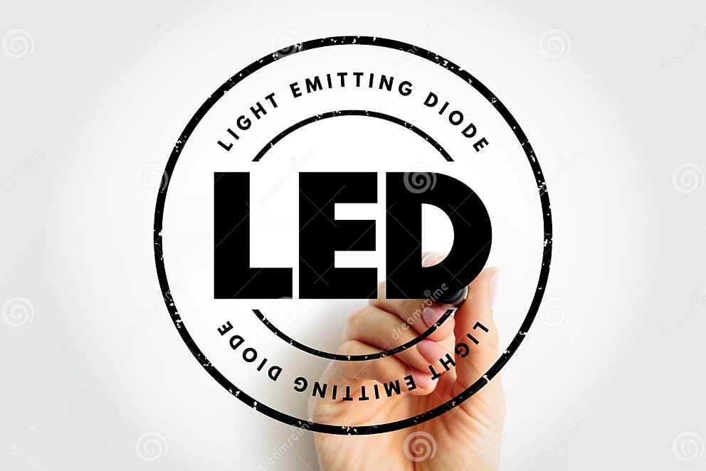 LED Light-Emitting Diode - Semiconductor Light Source that Emits Light ...