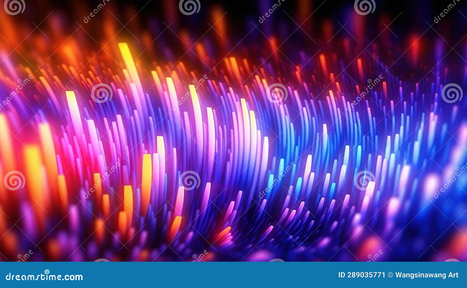 Led Light. Future Tech. Shine Dynamic Scene. Neon Flare. Colorful Rays ...