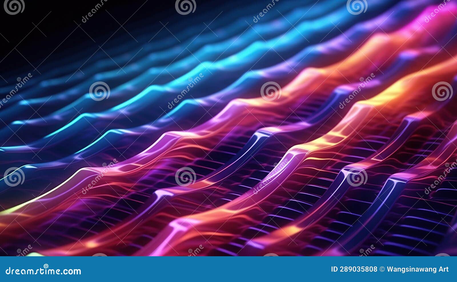 Led Light. Future Tech. Shine Dynamic Scene. Neon Flare. Colorful Rays ...