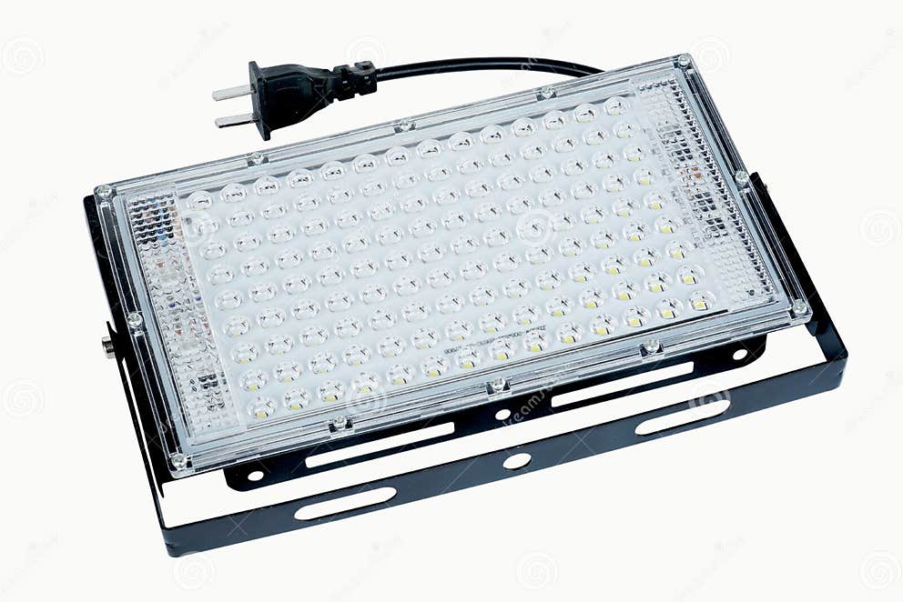 LED Light Isolated on White Background Stock Photo - Image of idea ...