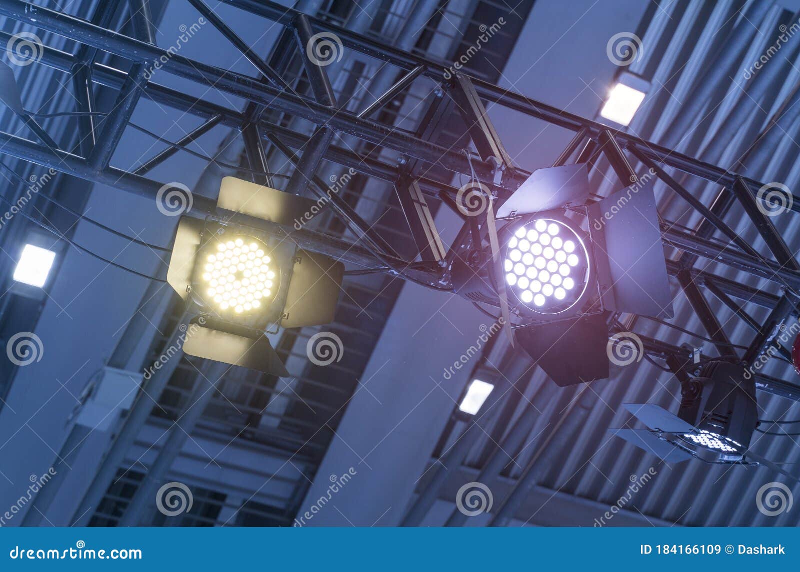 LED Light on roof stock image. Image of electricity - 184166109