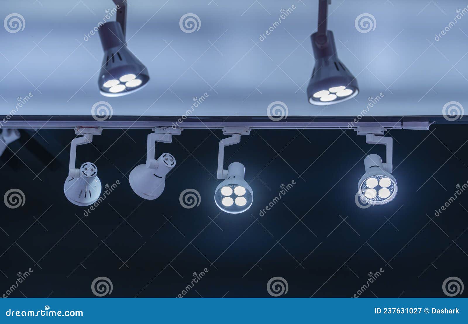 LED Light on roof stock image. Image of construction - 237631027