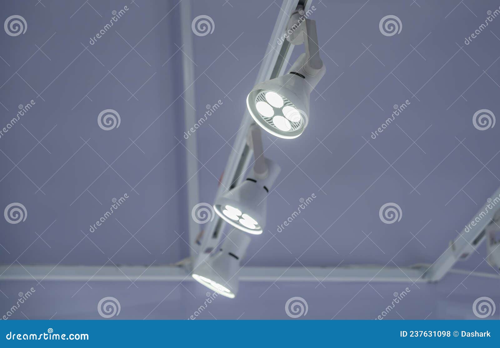 LED Light on roof stock photo. Image of installed, fluorescent - 237631098