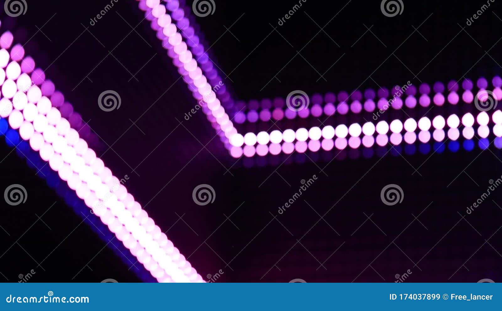Led Light Panel at the Night Club, Led Light Wall, Close Up Stock Video ...