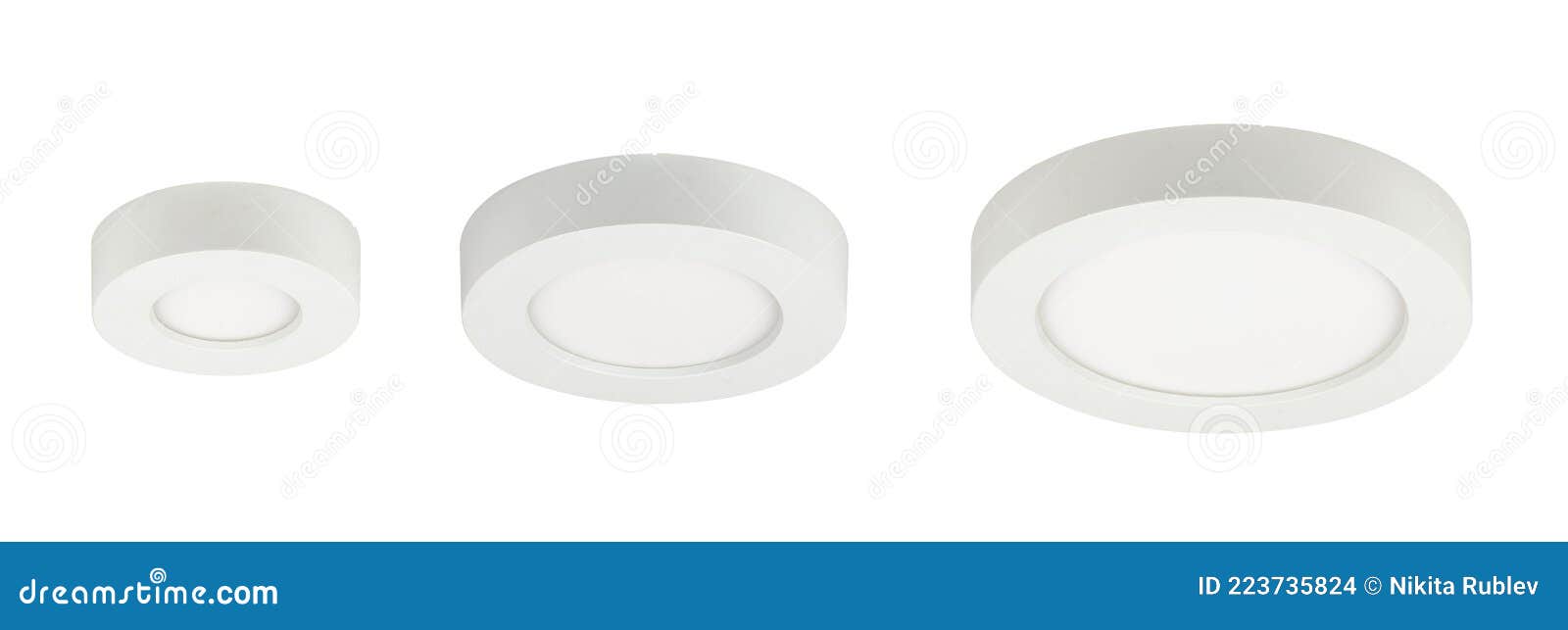 LED Light Panel on White Background Stock Photo - Image of wall ...