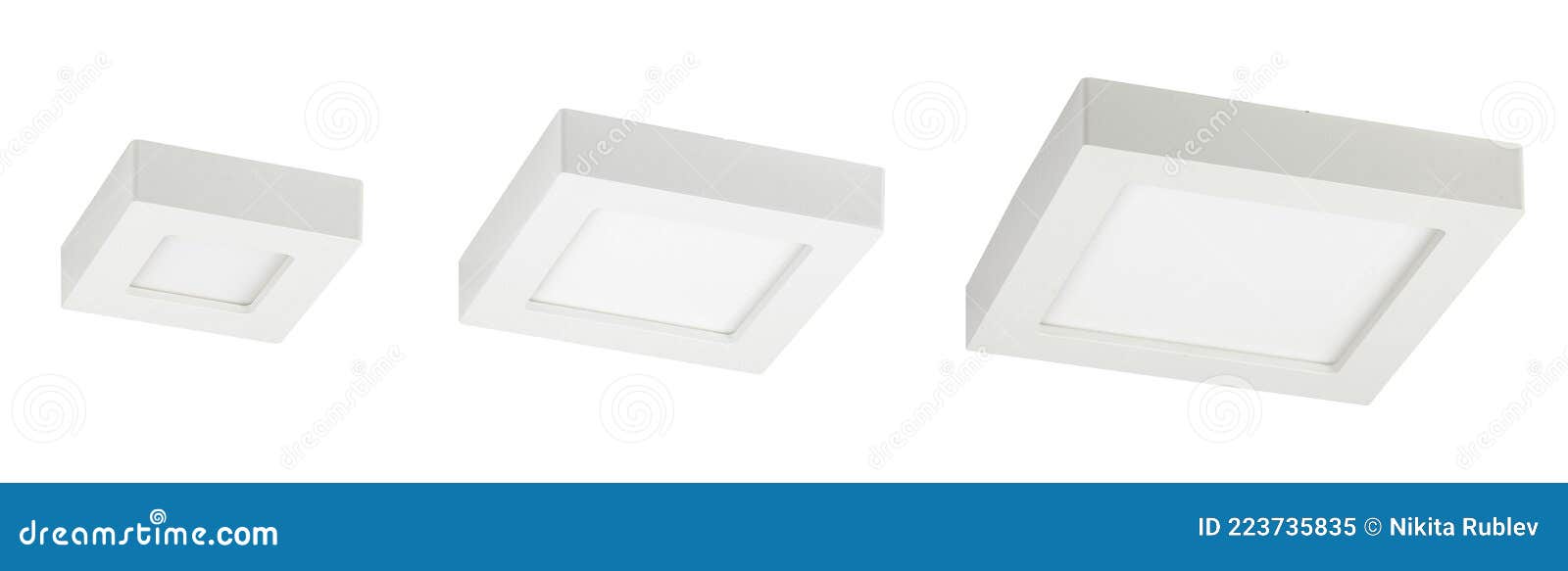 LED Light Panel on White Background Stock Image - Image of diode, glass ...