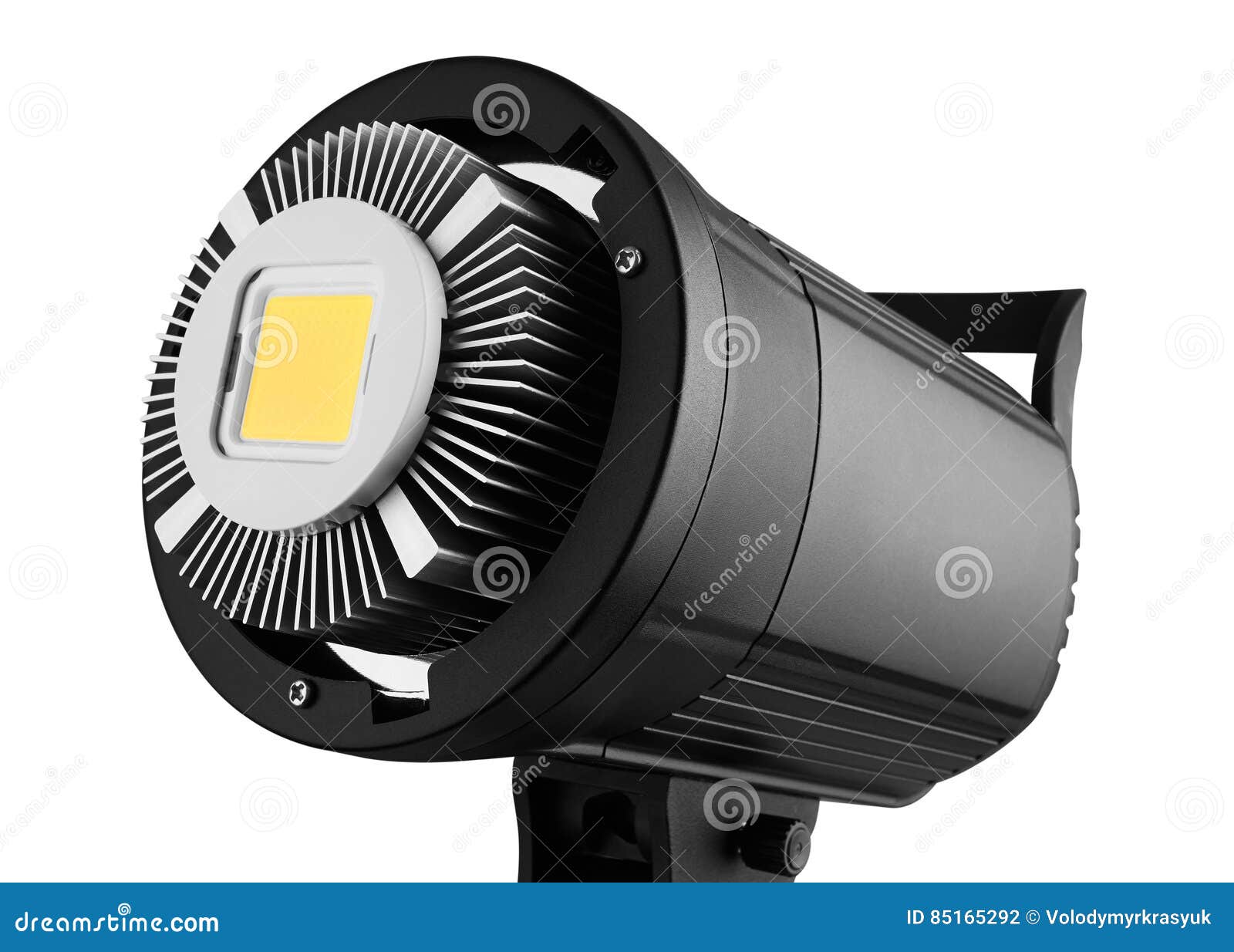 LED light with radiator stock photo. Image of emitting - 85165292