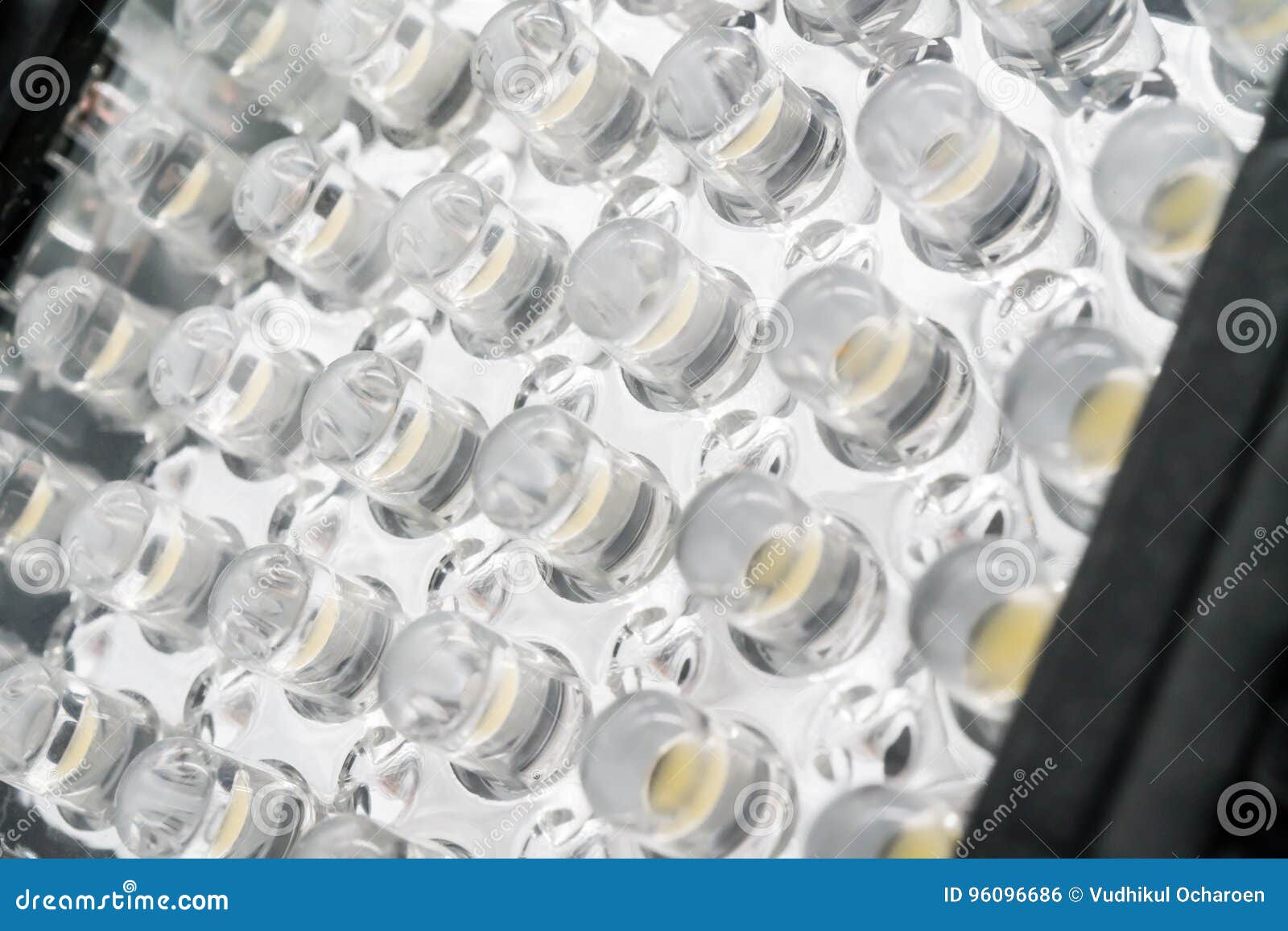 LED Light Source Close Up from LED Continuous Light Panel Stock Photo ...