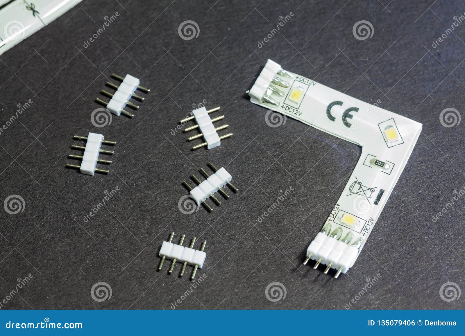 Led light stip stock photo. Image of lamp, collection - 135079406