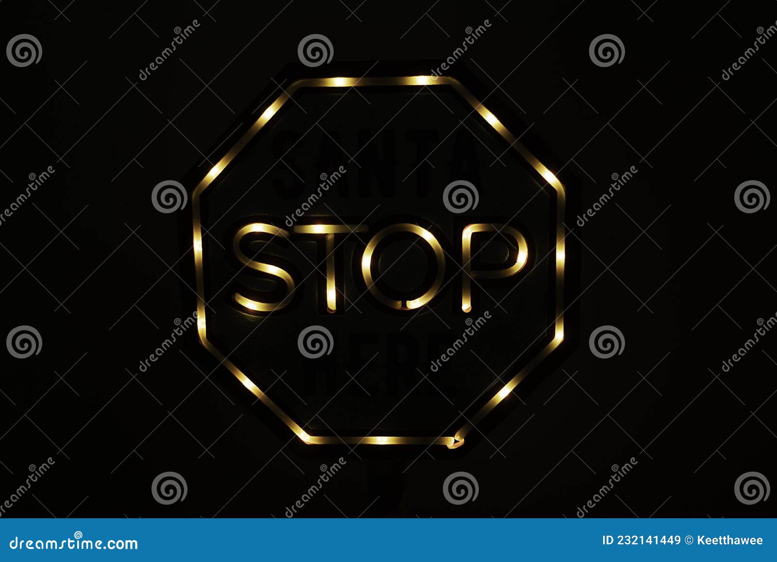 LED Stop Sign with Copy Space Stock Image - Image of mark, guard: 232141449