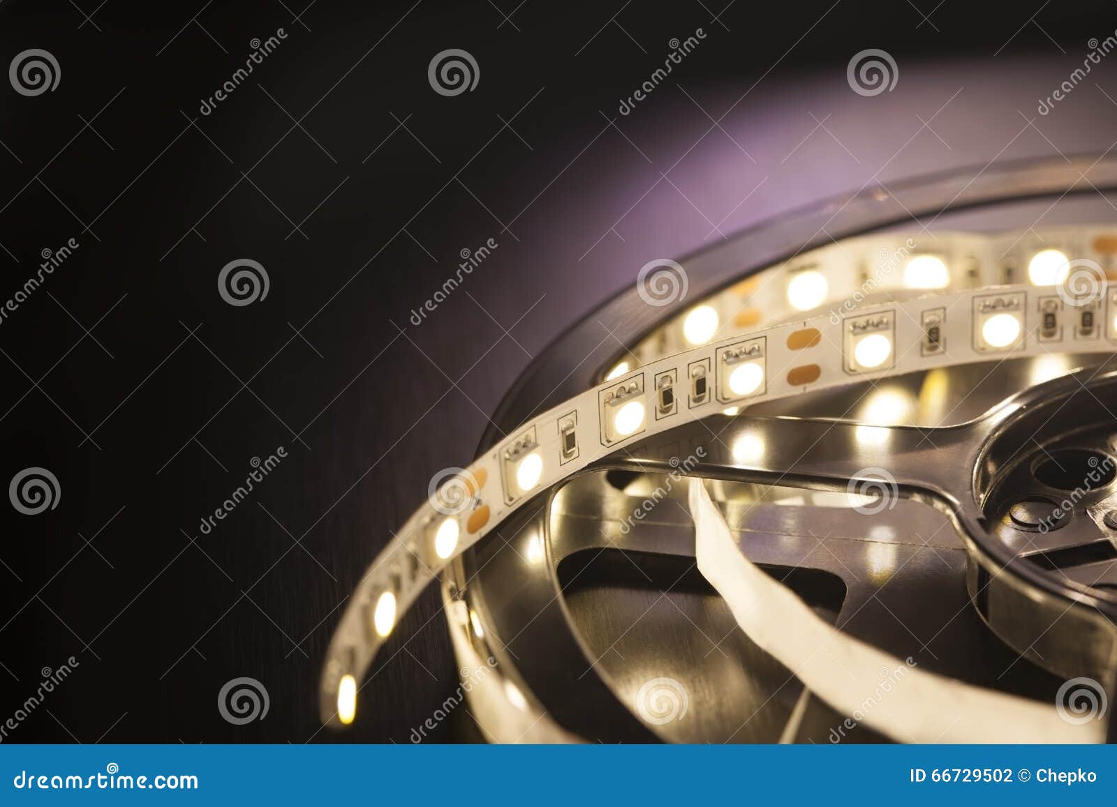 Led light strip stock photo. Image of horizontal, close - 66729502