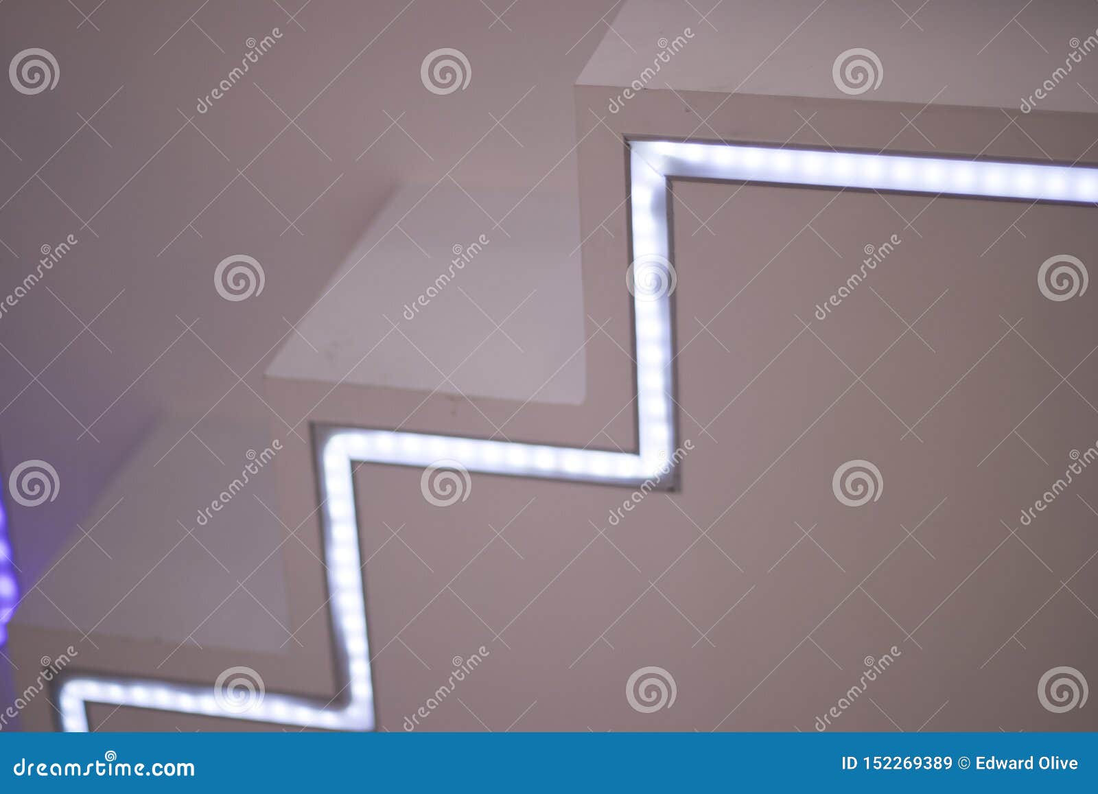 LED Light Strips Shop Display Stock Image - Image of decoration, strip ...