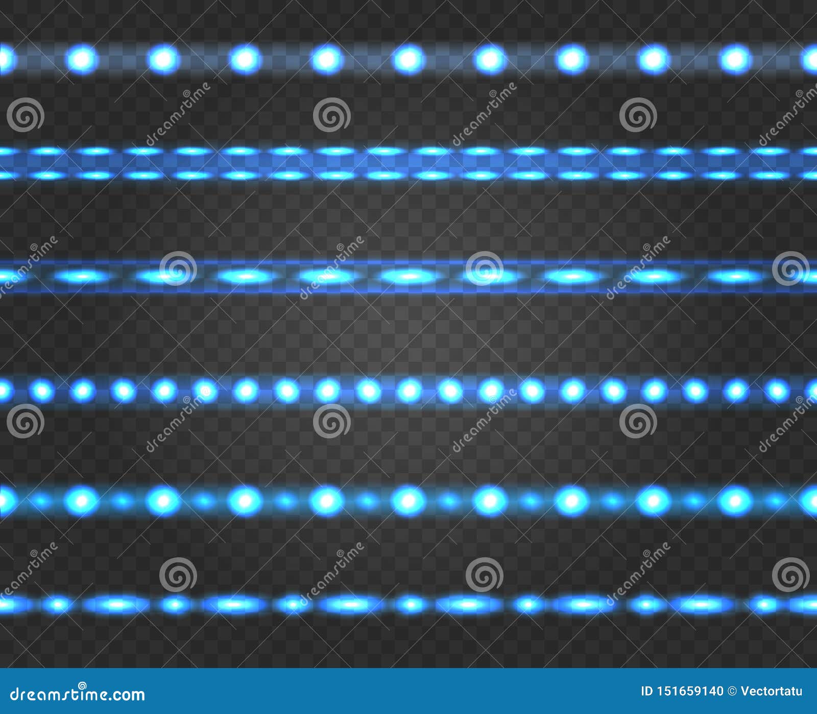 Led light strips stock vector. Illustration of beam - 151659140